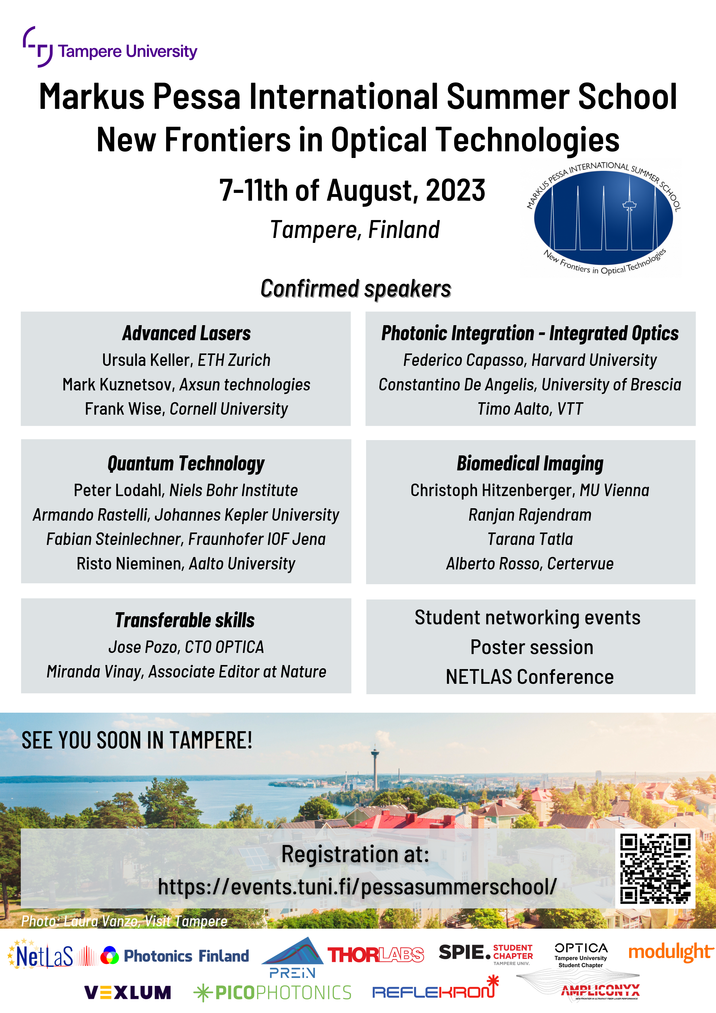 Previous editions | Markus Pessa Summer School | Tampere Universities