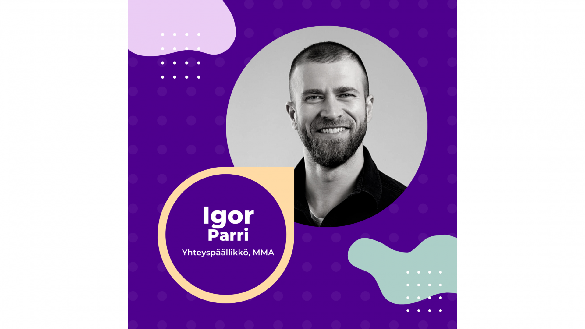 Valokeilassa Igor Parri, Myynnin ja markkinoinnin ammattilaiset MMA:n ...