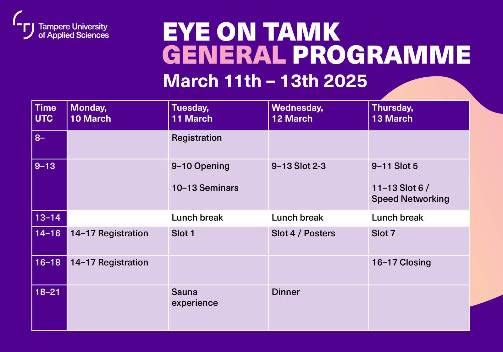 Programme | Eye on TAMK 2025 | Tampere Universities